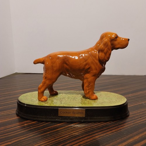 John Beswick England Red Ginger Cocker Spaniel Dog Figurine Porcelain ...