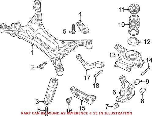 Genuine OEM Rear Passenger Right Lower Rearward Control Arm For Altima ...