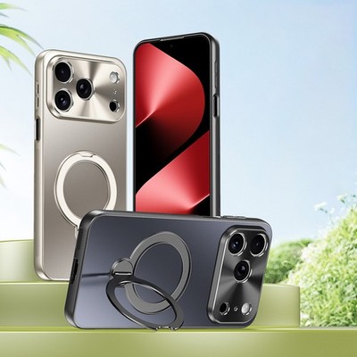For iPhone 17 Pro Max 16 15 14 Mag Safe Rotatable Ring Stand Shockproof ...