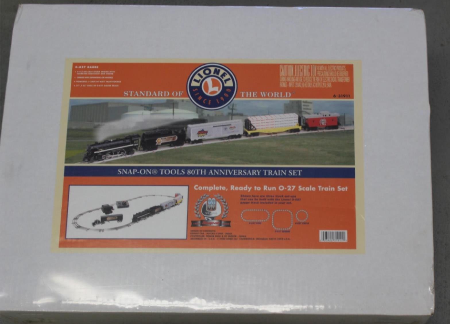 LIONEL SNAP ON TOOLS 80TH ANNIVERSARY TRAIN SET FACTORY SEALED NEW JC24 ...