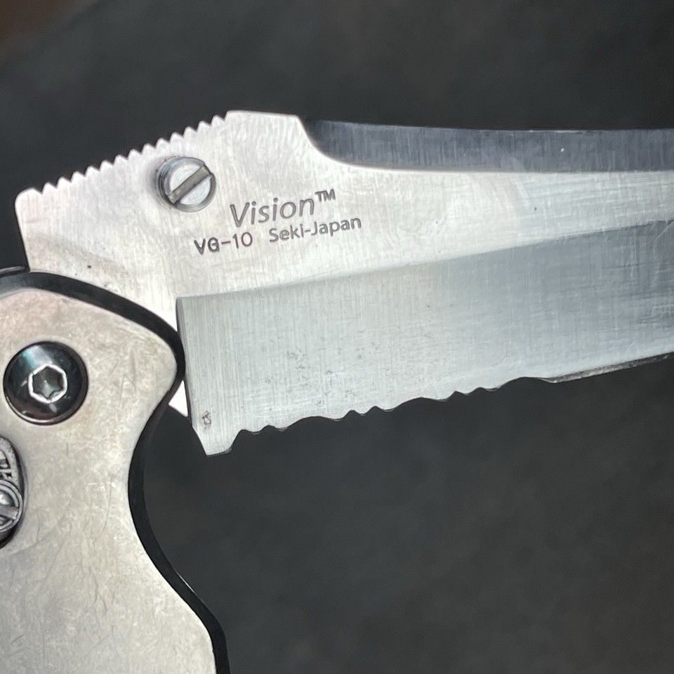 SOG SV68 Vision Folding Knife VG-10 Titanium Handle Japan 2009 | eBay