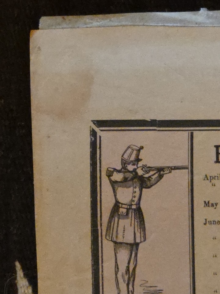 H H Lloyd 1862 Military Compend Civil War Broadside Poster Print ...