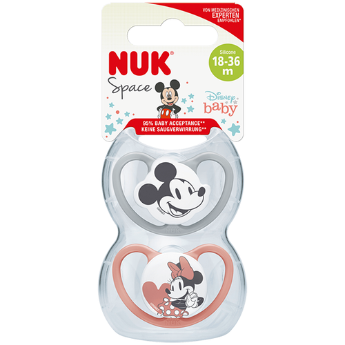 NUK Space Baby Dummy 18-36 Months Soothers with Extra Ventilation BPA ...