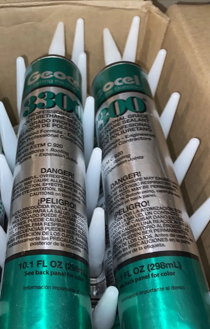 2 Tubes Limestone Geocel 3300. Professional Grade Polyurethane Sealant ...