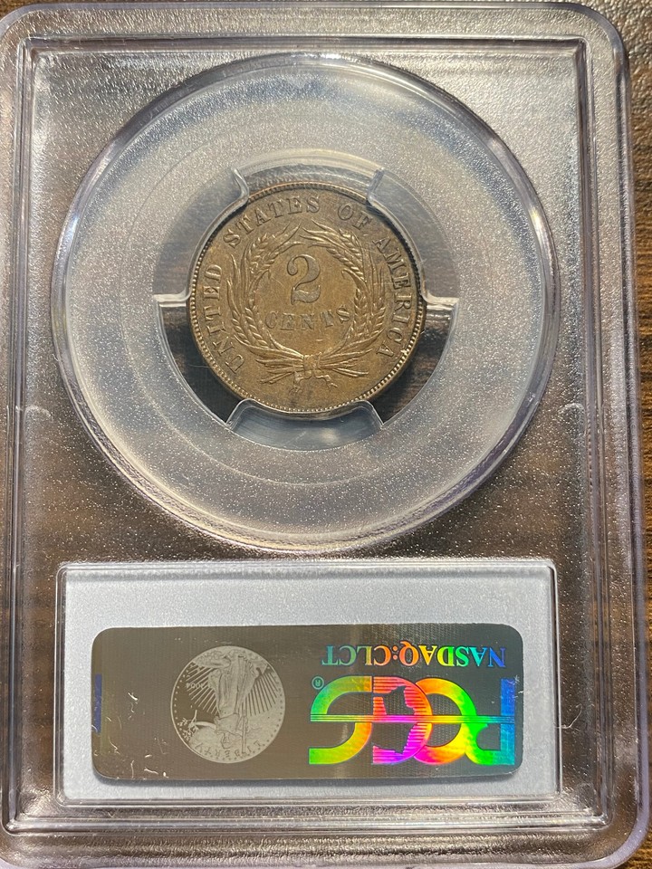 1872-P Two Cent Piece 2C PCGS ALMOST UNCIRCULATED 58 AU 58 RARE | eBay