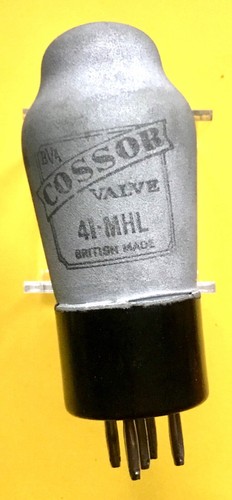 Cossor 41-MHL = 244V, MHL4, AC/HL, D4, triode, NOS, NIB. Tests ...