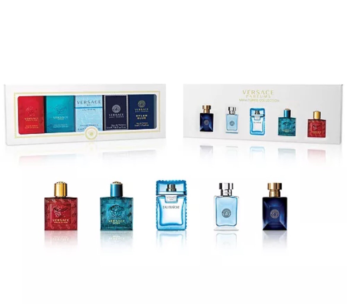 Versace Men’s Luxury Travel-Size Cologne Gift Box Set Eros Dylan Flame ...