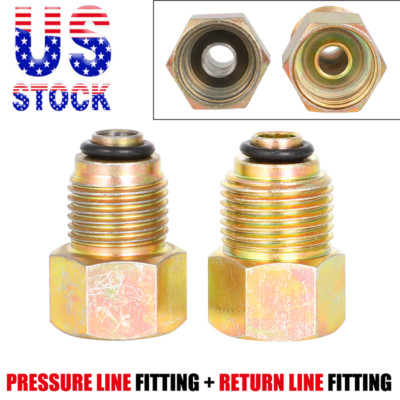 Power Steering Adapter 605SOL Fitting Inverted Flare Steering Box To O ...