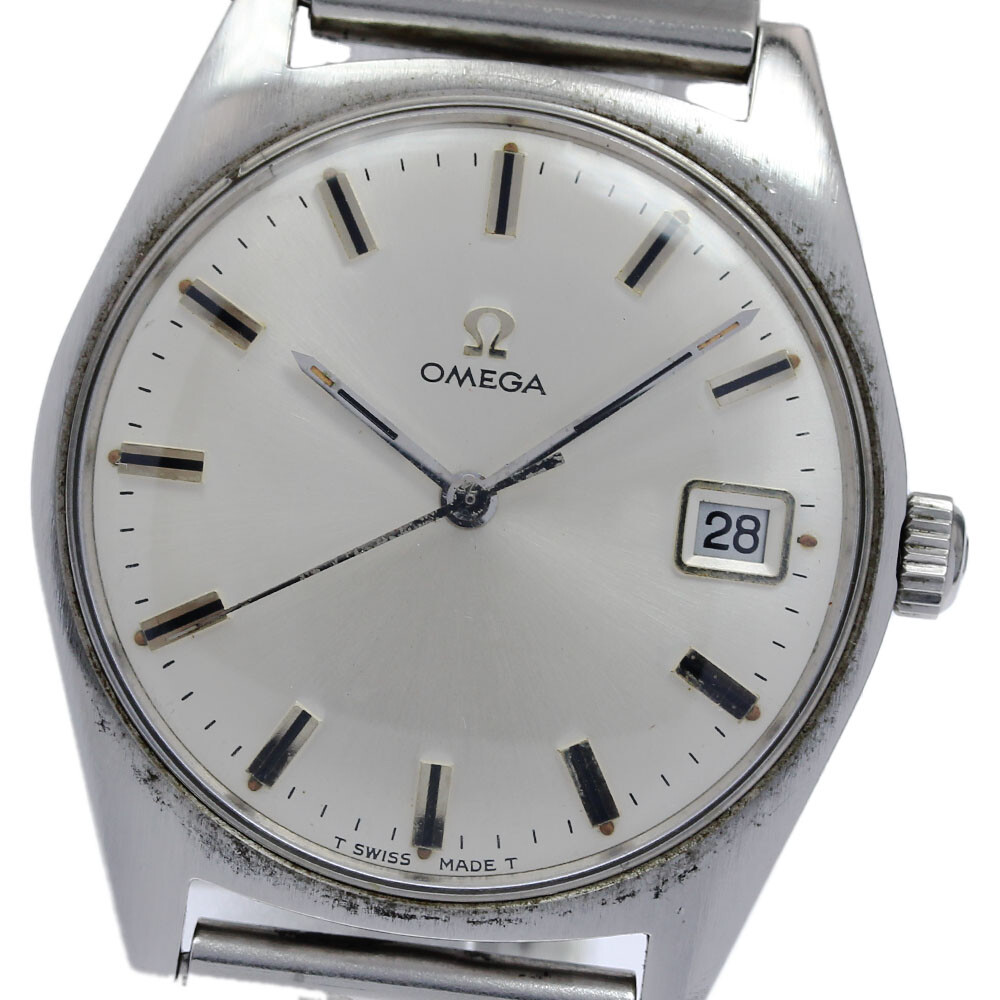 OMEGA 136.041 Date cal.613 Silver Dial Hand Winding Men's Watch_825326 ...