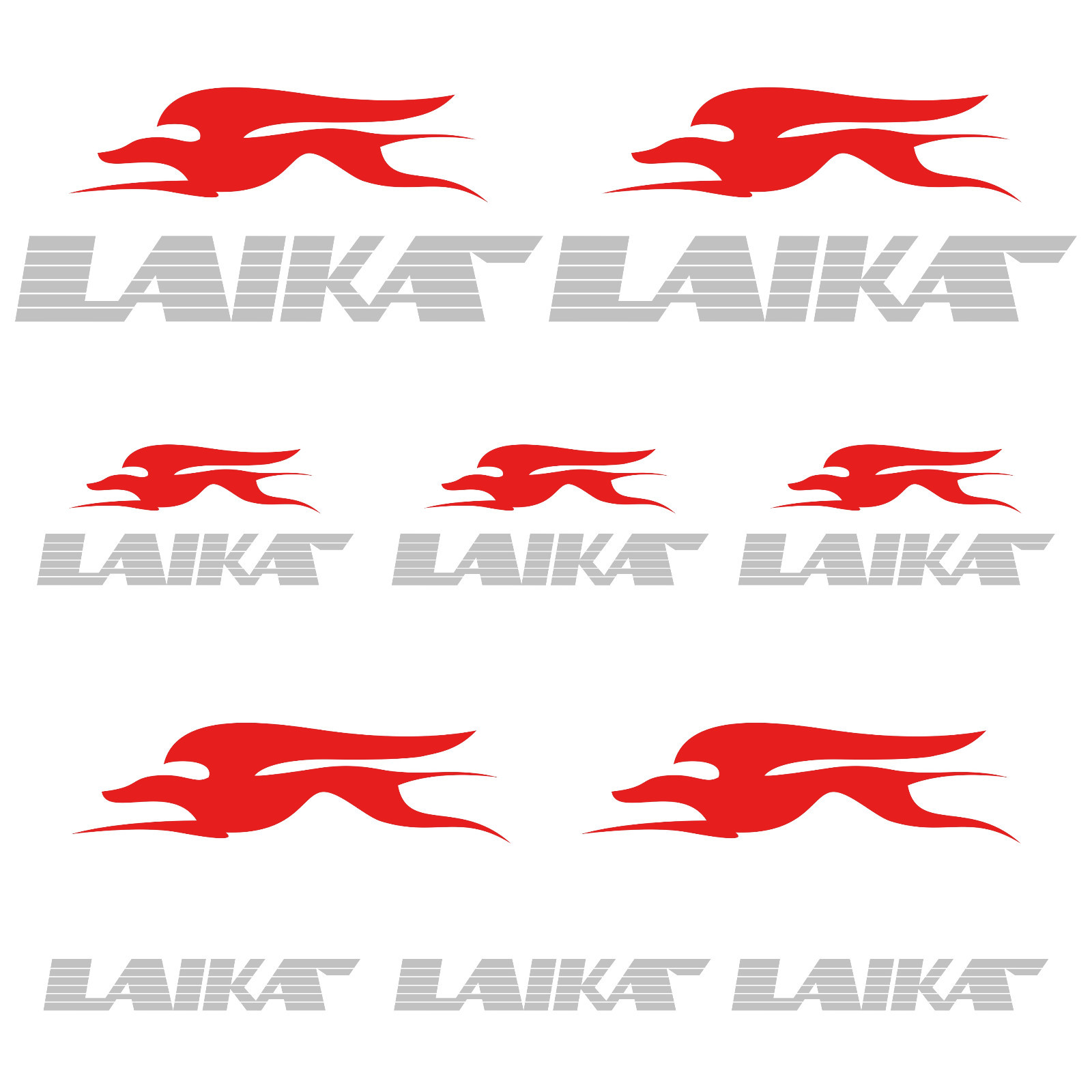 LAIKA aufkleber sticker wohnmobil camper wohnwagen caravan 10 Stücke ...