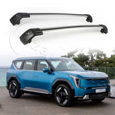 Crossbar Fits for 2024+ KIA EV9 Wind AWD Land AWD Cross Bar Silver 2PCS ...