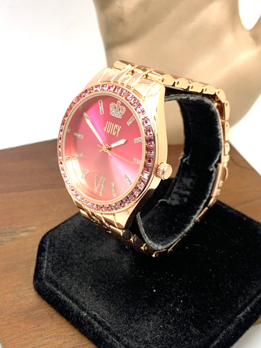 Juicy By Juicy Couture Women's Watch JC/5028 Quartz Pink Dial Rose Gold ...