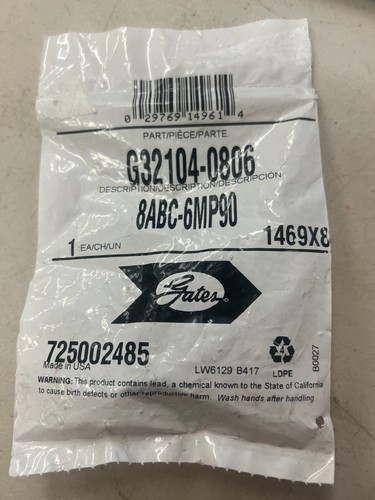 5-Pack GATES G32104-0806 Air Brake to Male Pipe 90° Hex Style Coupling ...