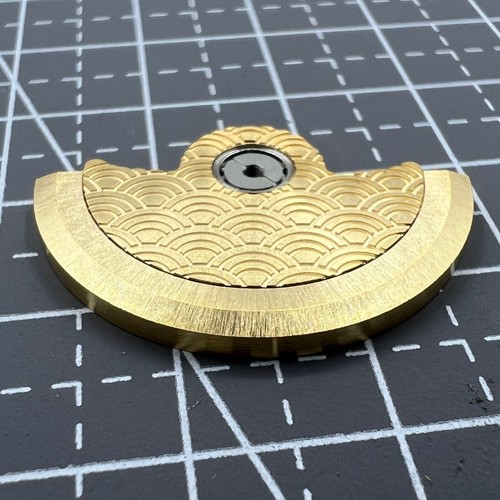 Sea Wave Carved Golden Rotor Oscillating Weight for Miyota NH35 NH36 ...