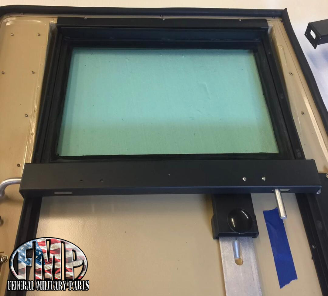4 GREEN 3/8" TINTED LAM M998 ORIGINAL HUMVEE X-DOOR WINDOW REPLACEMENT ...
