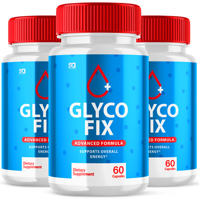 (3 Pack) Glyco FIx Pills - Glyco Fix Blood Sugar Health Support Formula ...