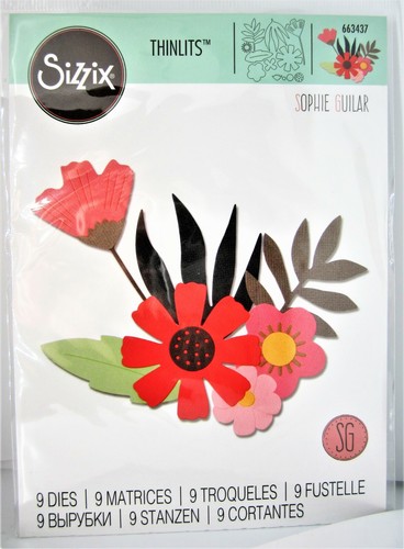 Free Style Florals Flowers Sizzix Thinlits Thin Metal Die Set 663437 NEW! | eBay