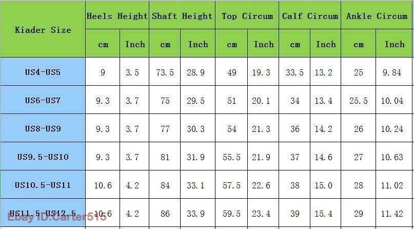 47 Lady Super High Boots Leather Over Knee Thigh High Shoes High Block ...