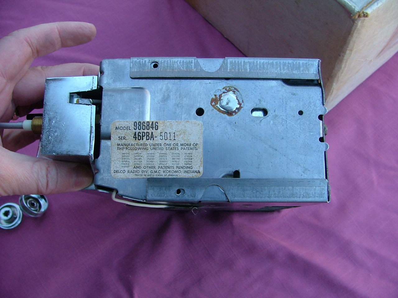 1967 Chevy Impala push-button transistor AM radio, NOS! 986846 Caprice ...