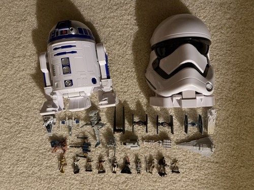 Star Wars Micro Machine Lot R2D2 + Stormtrooper Playsets, Minifigures ...