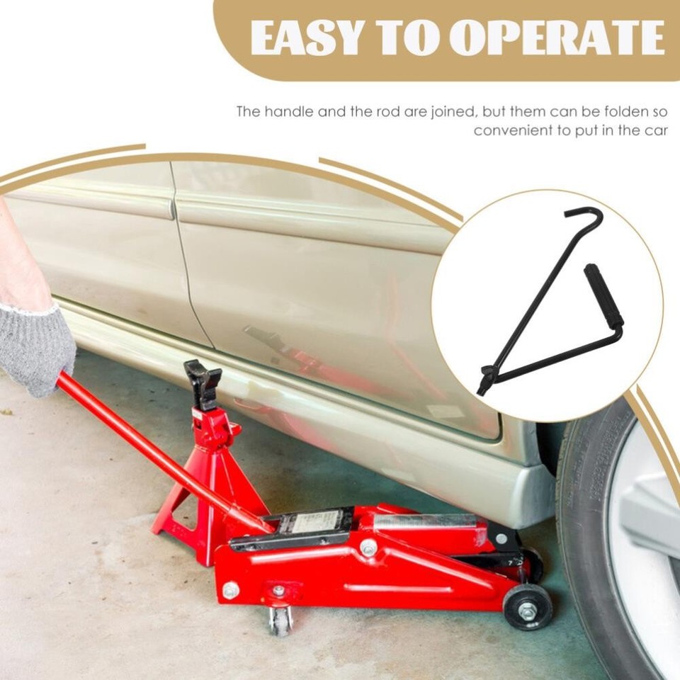 Car Foldable Hand Jack Rocker Folding Handle Scissor Jack Rocker ...