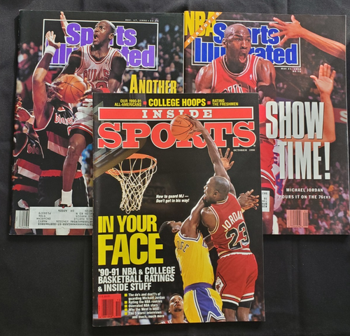Michael Jordan covers (3), 1990 sports magazines, Exc | eBay UK