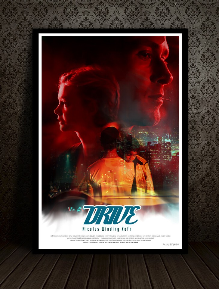 DRIVE - polish poster print / Nicolas Winding Refn, Ryan Gosling Bryan ...