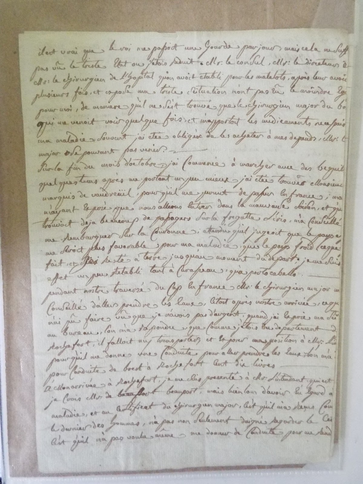 1783 French Chaplain Abbe Moucher - American Revolution War - Letter ...