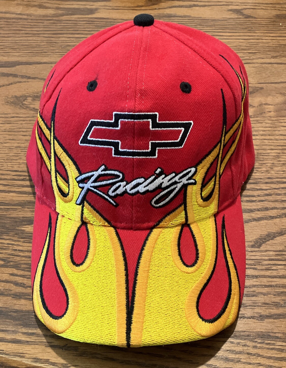 Chevrolet Chevy Flame Racing Hat Adjustable Adult Emb… - Gem