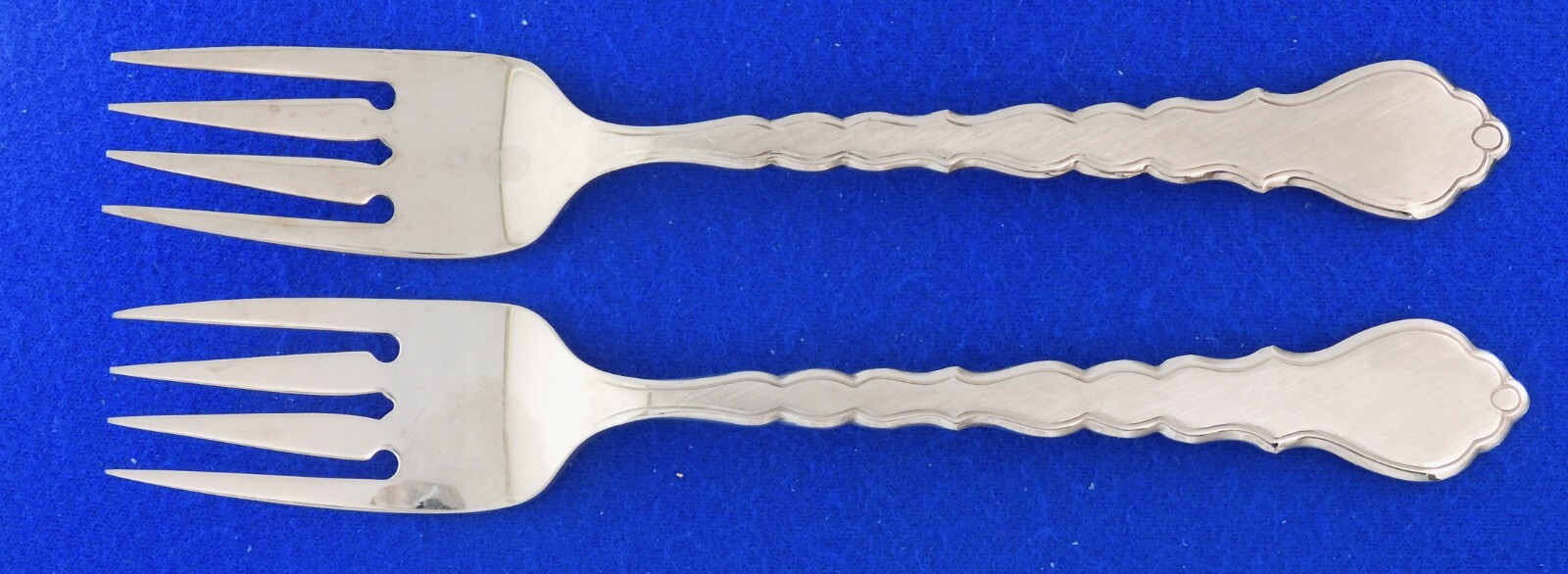 Set of Two 2 Oneida Cello Salad Dessert Forks 6 3/4" Stainless Flatware ...