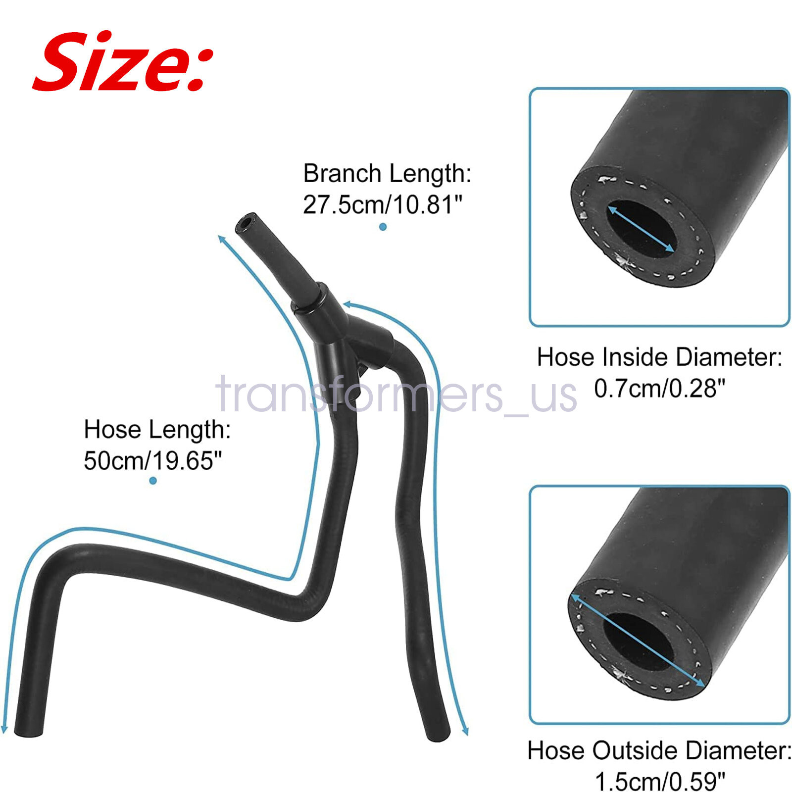 Coolant Overflow Inlet & Oulet Hose for Cadillac ATS CTS 2013-2021 2.0L ...