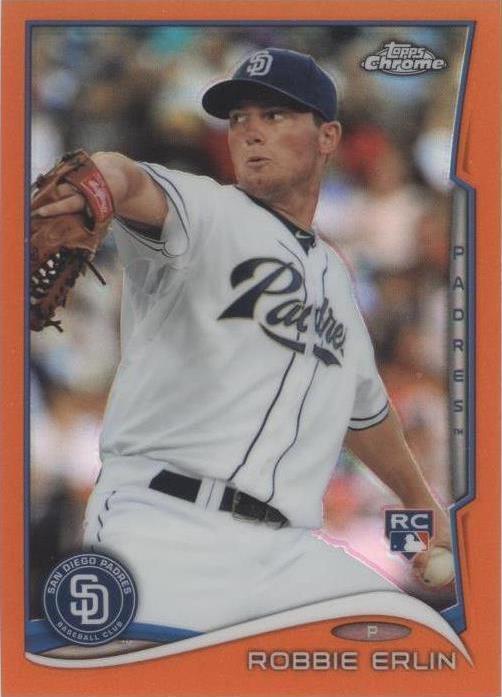 2014 Topps Chrome - Robbie Erlin #77 Orange Refractor (RC) for sale ...