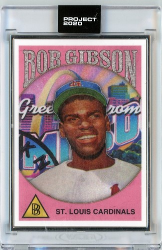 TOPPS PROJECT 2020 - BOB GIBSON - BEN BALLER AP 02/20 Silver Frame #249 ...