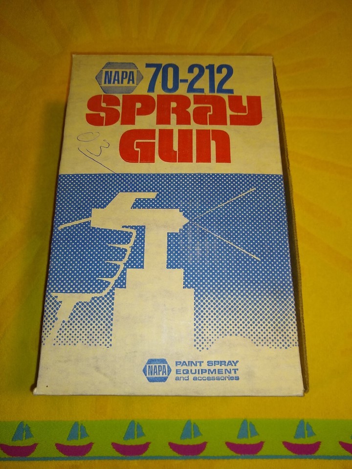 NEW * VINTAGE * QUALITY NAPA PAINT GUN #70-212 W/RESERVOIR CAN*ORIGINAL ...