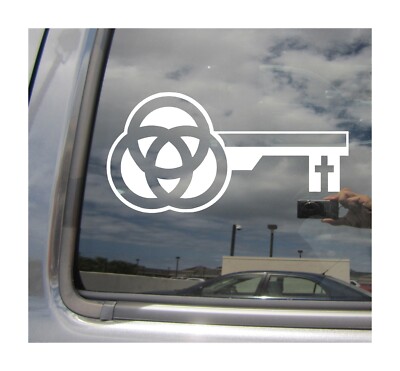 Trinity Key - Saved Salvation Christian Repentance Car Vinyl Decal ...