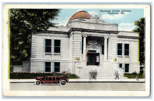 1919 Carnegie Public Library Exterior Building Road Carthage Missouri ...