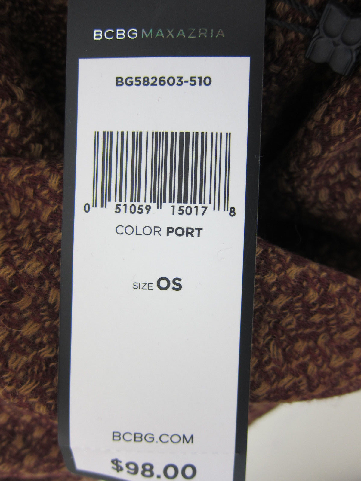 BCBG Max Azria Color Block Wool Blend Scarf - One Size - Port - NWT | eBay