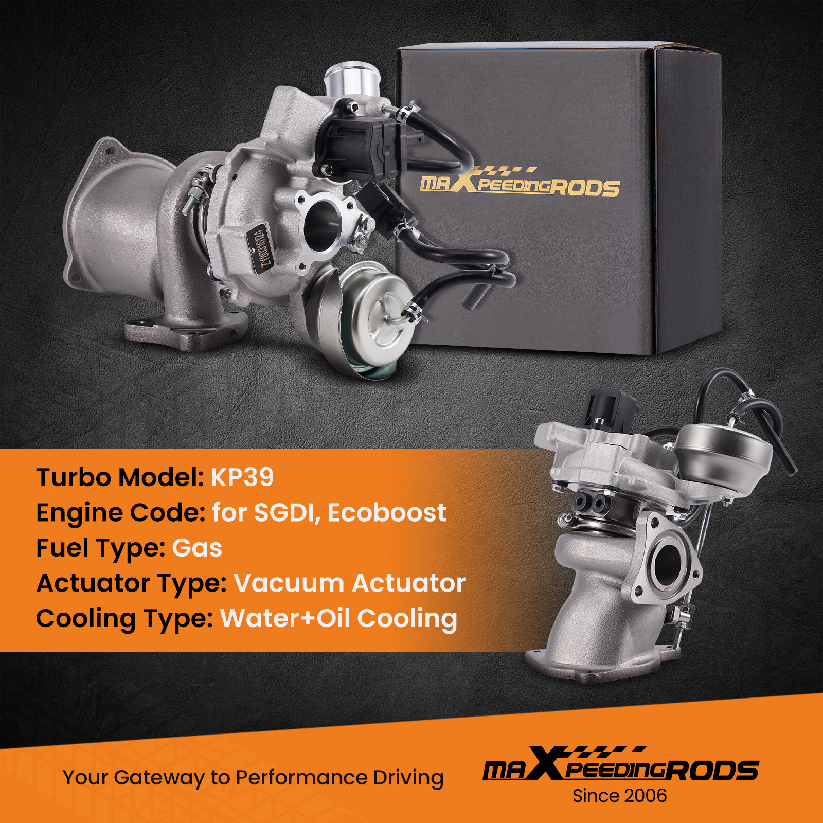 Turbocharger For Ford Fiesta ST Escape Fusion Transit Connect 1.6L KP39 ...