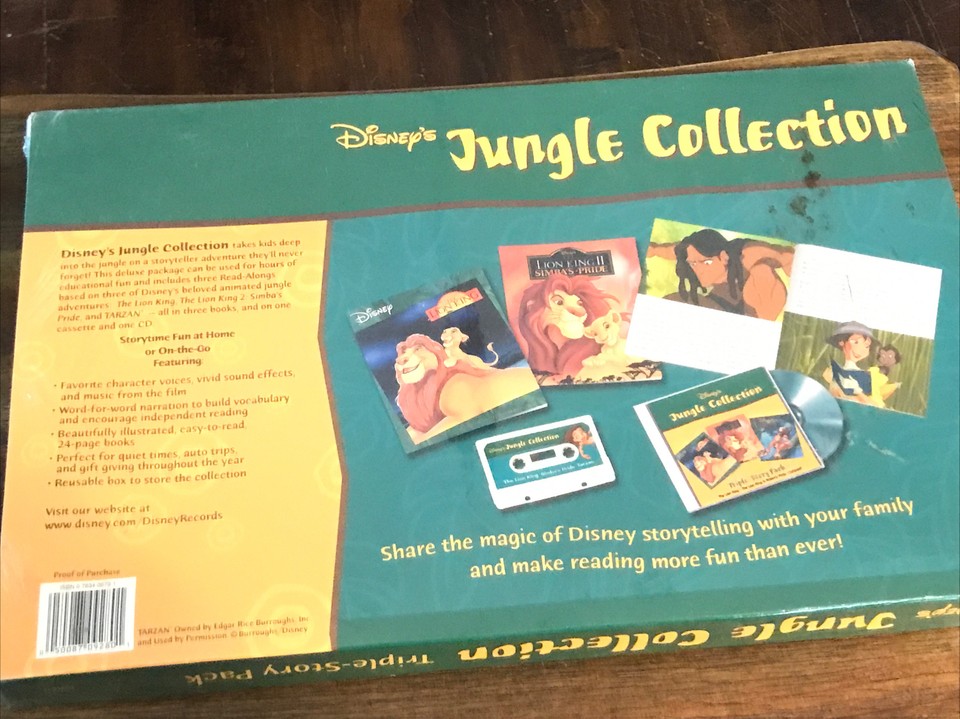 Disney's Jungle Collection Tarzan, Lion King Simba's Pride Books ...