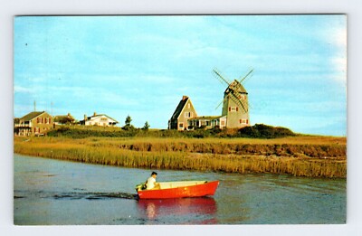 Windmill At Old Mill Point West Harwich Massachusetts Vintage Postcard ...