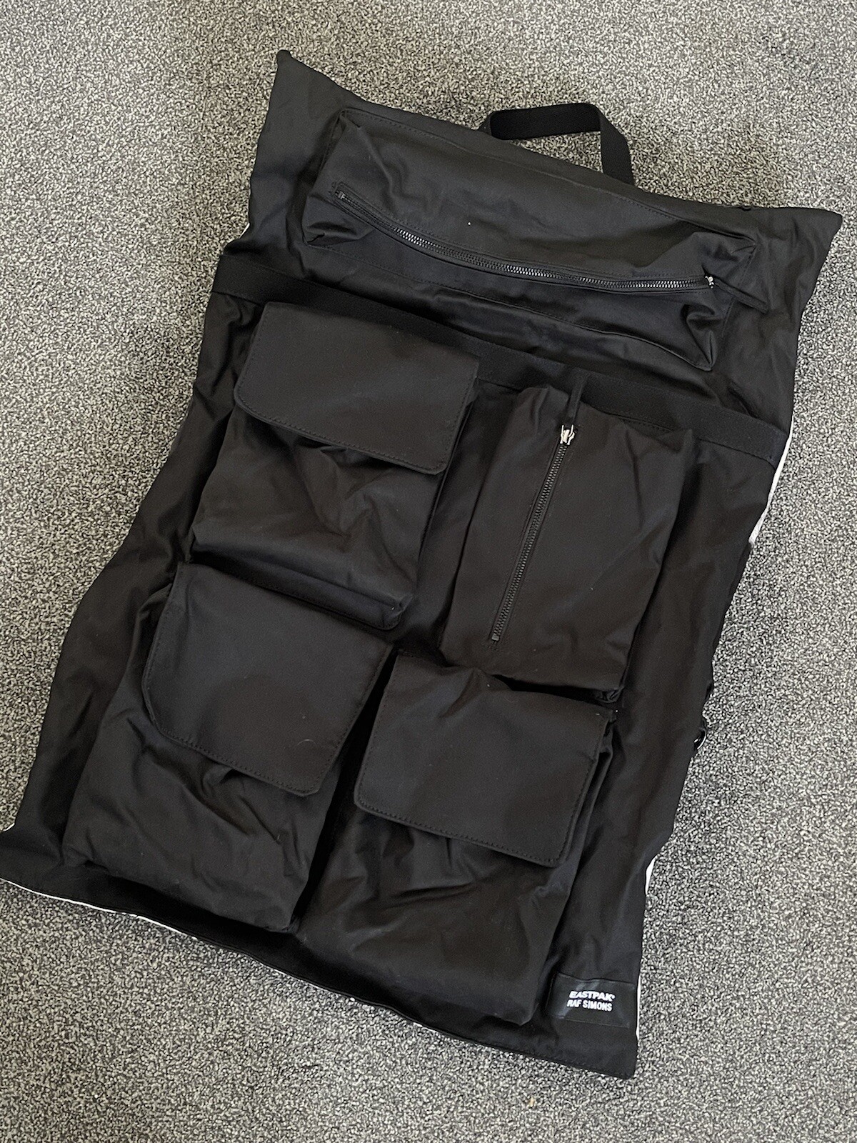 Raf Simons X Eastpak Backpack : Black /Very Rare / Amazing Condition ...
