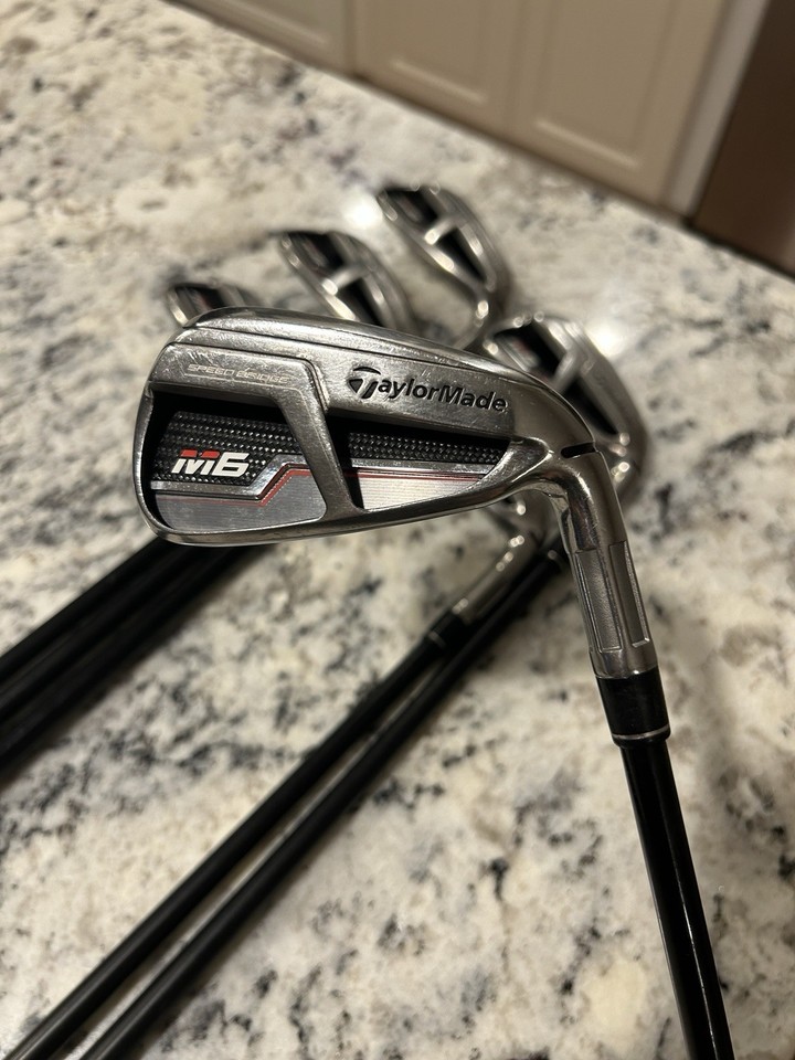 TaylorMade M6 Iron Set 5-P Graphite Shaft ATMOS Regular Flex RH, 1 ...