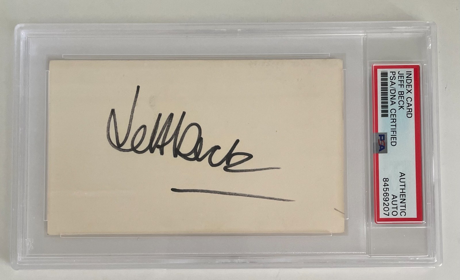 Autographed ORIGINAL JEFF BECK Legendary Guitarist Signed Certified PSA ...