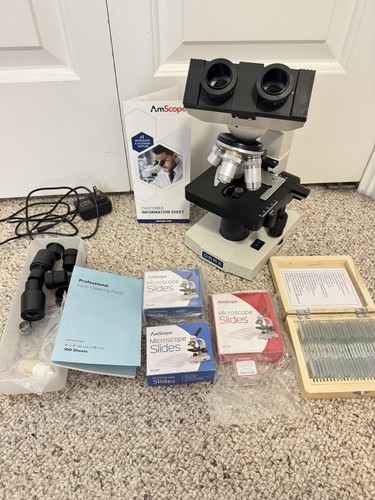 AmScope (M100C-LED-23) 40X to 1000X Monocular Compound Microscope with LED Light | eBay