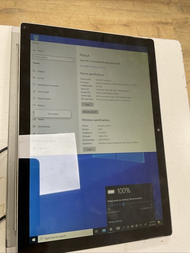Surface Pro 5 1796 I5 8GB 128GB D Grade Screen | eBay