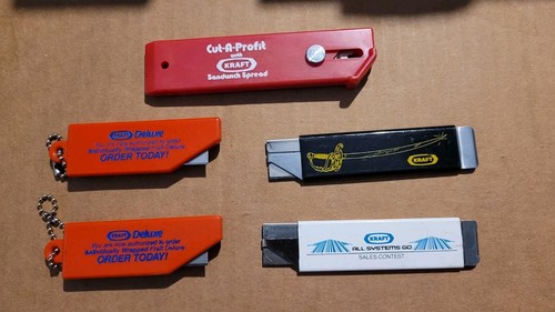 Lot of (5) Vintage Advertising Box Cutters Openers Kraft Foods Rare | eBay