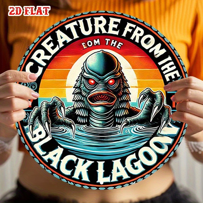 Tin Metal Signs Home Décor 8x8 Vintage Creature from the Black Lagoon ...