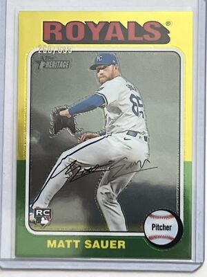 2024 Topps Heritage High Number #659 Matt Sauer Chrome (RC) /699 | eBay