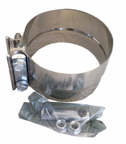5" Torctite Stainless Exhaust Band Clamp Step Clamp Lap Joint | eBay