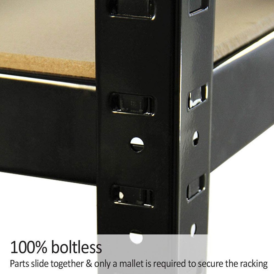 150 - 200 CM Shelving Rack Metal Shelves for Garage Home Storage Shed ...